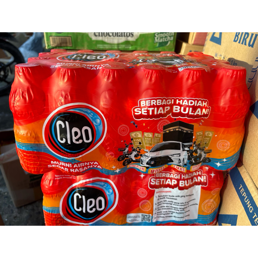 Jual cleo air mineral botol 220ml isi 24botol (grosir) | Shopee Indonesia