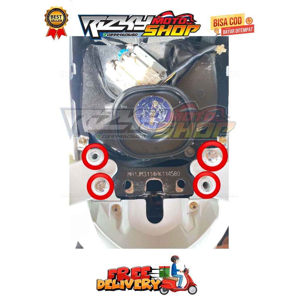 Jual BAUT BEHEL BELAKANG ( 4 BAUT ) BEAT ESP NEW SCOOPY ESP NEW STREET ...