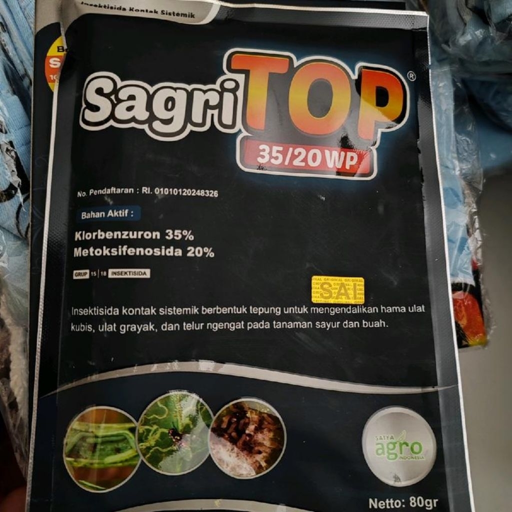 Jual INSEKTISIDA SAGRI TOP 80 GR PEMBASMI HAMA ULAT GRAYAK | Shopee ...