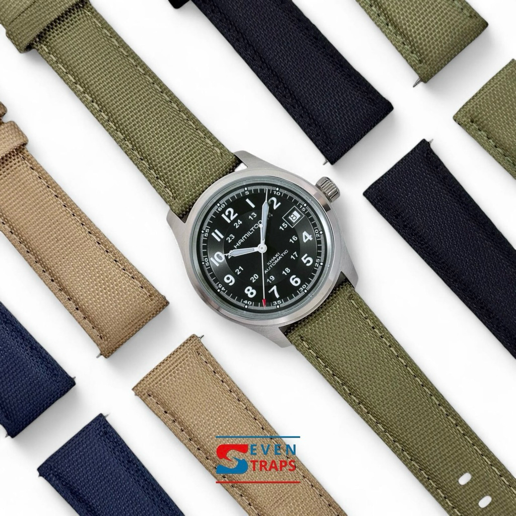 Jual TALI JAM CANVAS LEATHER STRAP HIGH QUALITY QUICK RELEASE | Shopee ...