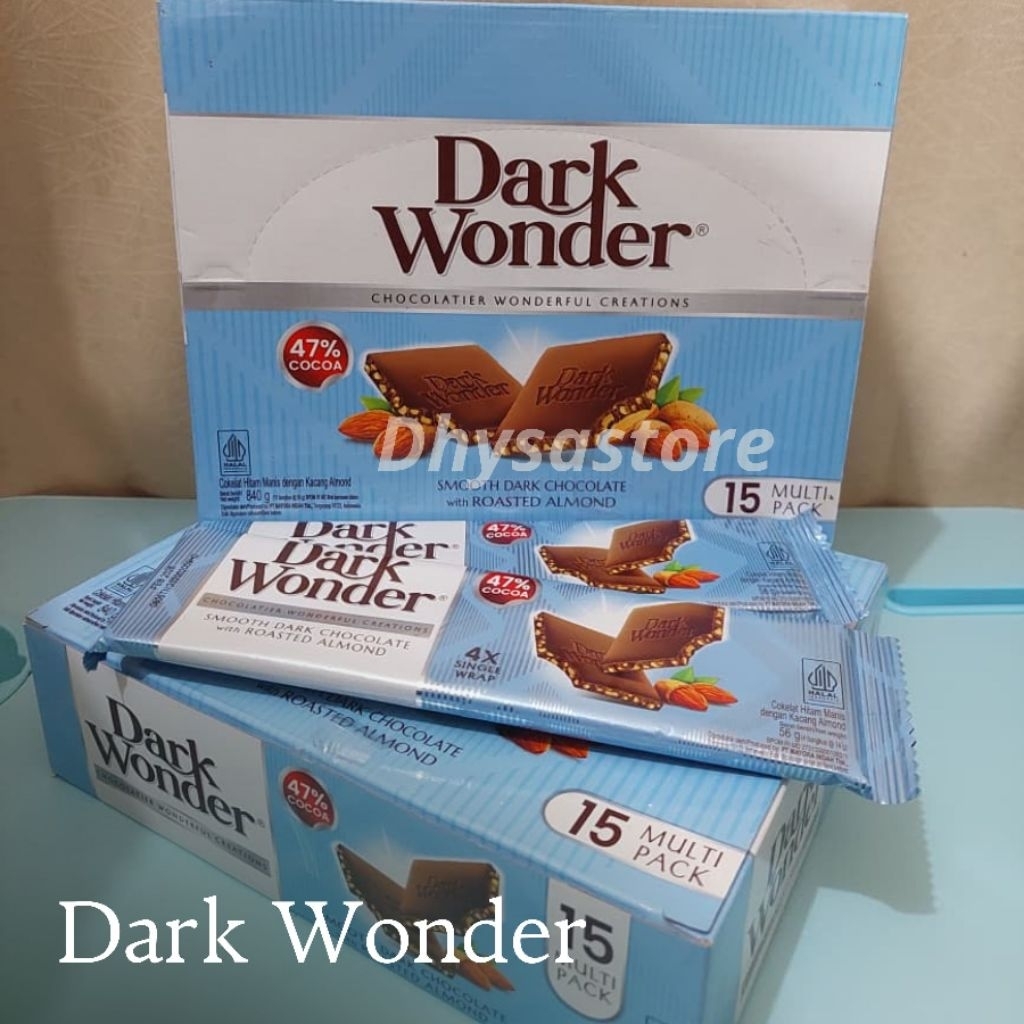 Jual Chocolate Dark Wonder 56g | Smooth Dark Chocolate With Roasted ...