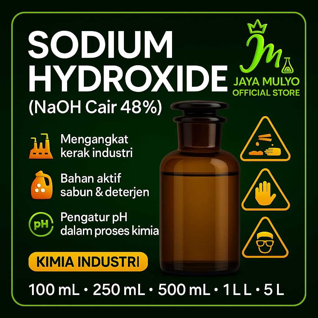 Jual Soda Api Cair 1liter / Naoh Cair / Caustic Soda Liquid - Bahan ...