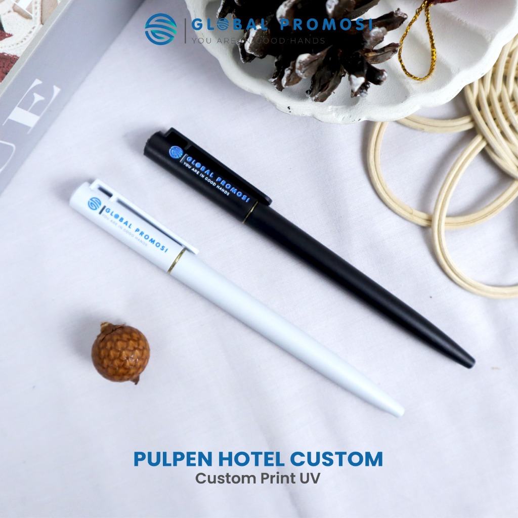 Jual TANPA PO Pulpen Hotel Custom Uv Print Souvenir Promosi Cetak ...