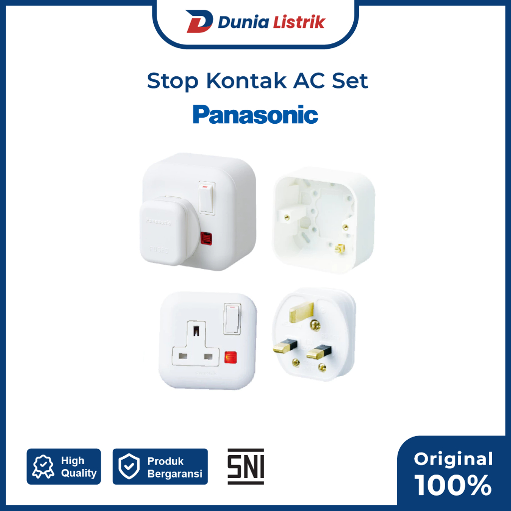 Jual Stop Kontak AC Set WBJ 1214-3K | Stop kontak AC WBJ 1214 | Steker ...