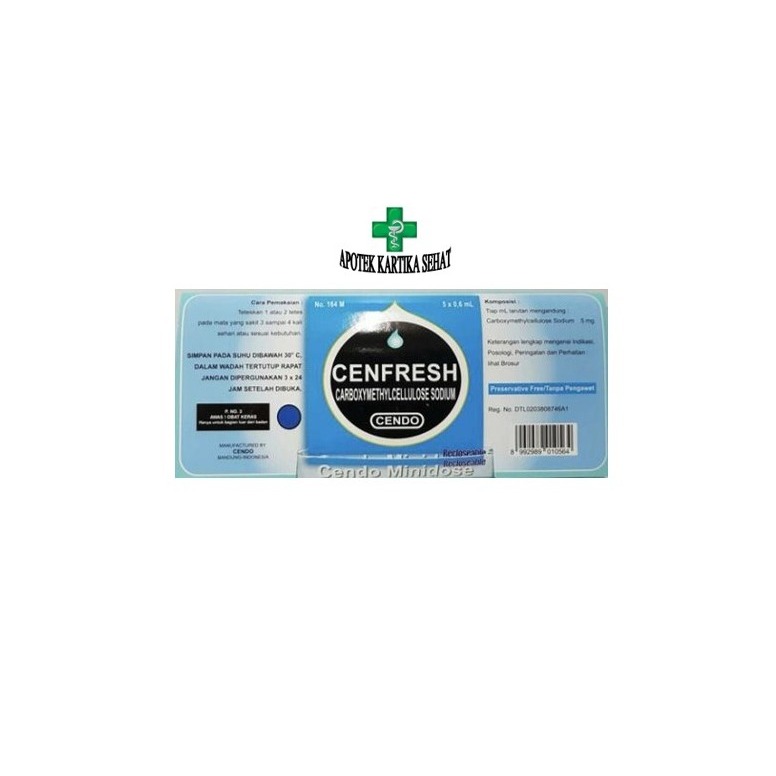 Jual Cendo Cenfresh Minidose Obat Tetes Mata (5x0.6ml) | Shopee Indonesia