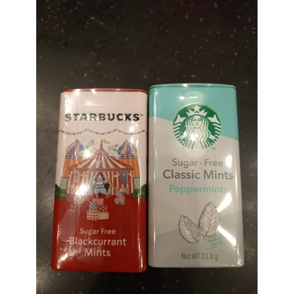 Jual Permen STARBUCKS CLASSIC MINTS Peppermints/Blackcurrant SUGAR FREE ...