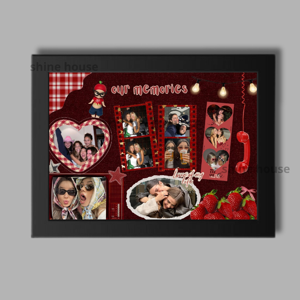 Jual SHINE HOUSE - custom scrapframe 2D/custom bingkai foto/custom foto ...