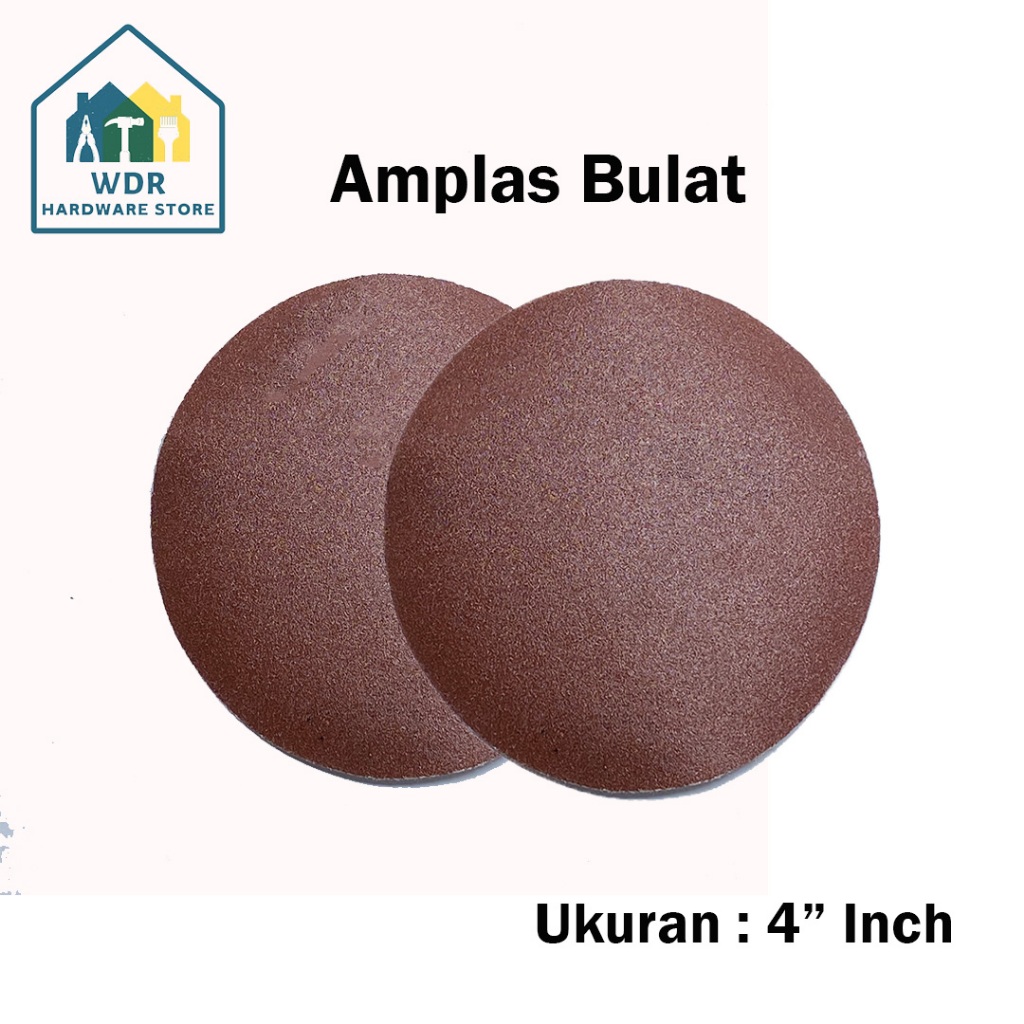 Jual Hamplas Bulat 4" Inch | Amplas Bulat Velcro 4" Inch | Shopee Indonesia