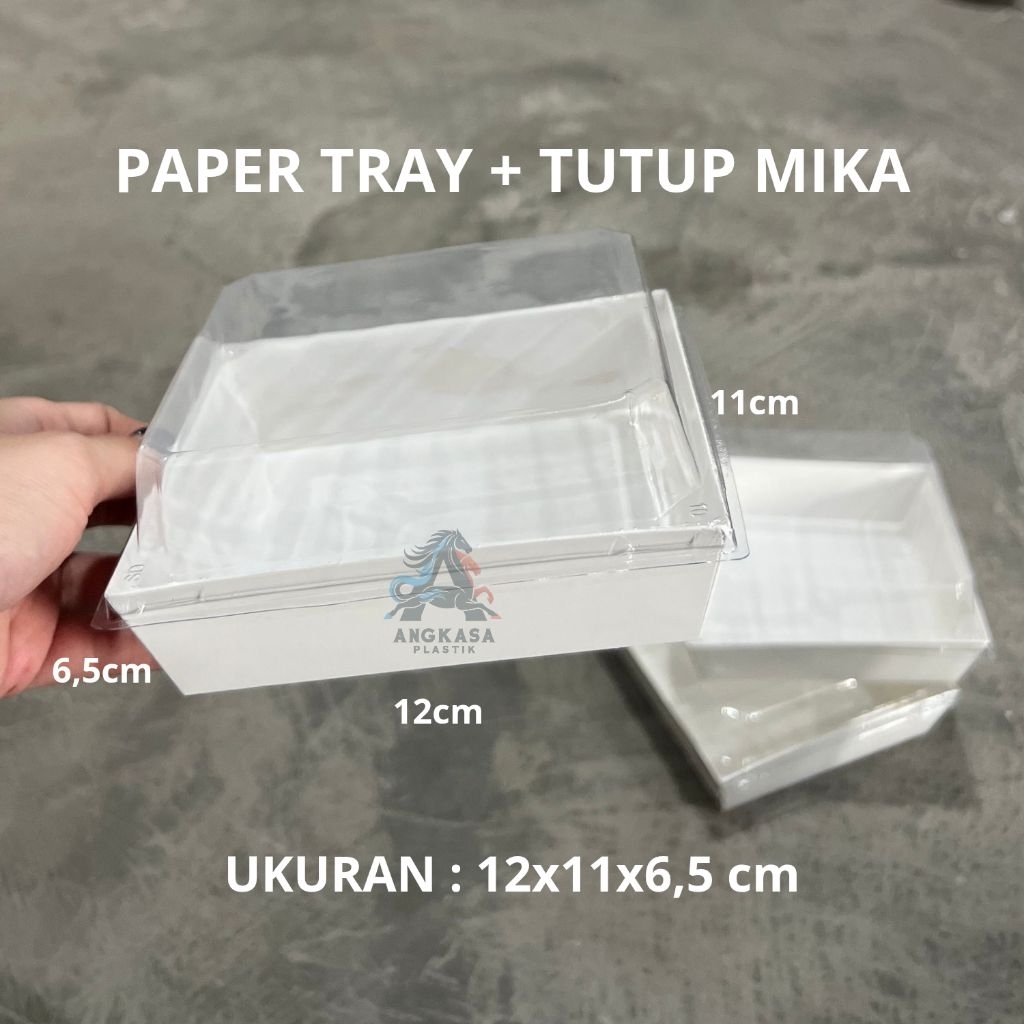 Jual Paper Tray Ivory Tebal 12x11x6,5cm / Paper Tray A La Mode Square ...