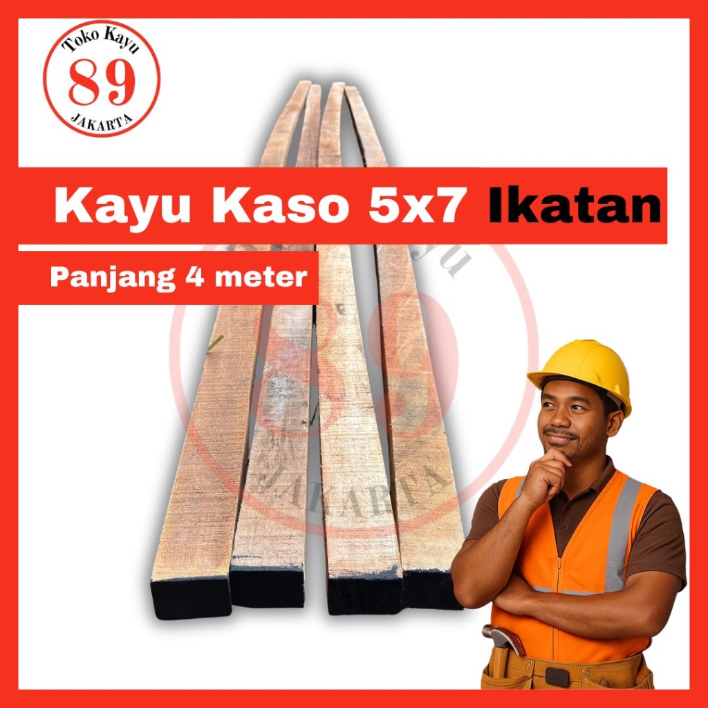 Jual Kayu Kaso 5x7 panjang 4 meter / Kaso Proyek / Kaso 5x7 untuk Cor ...