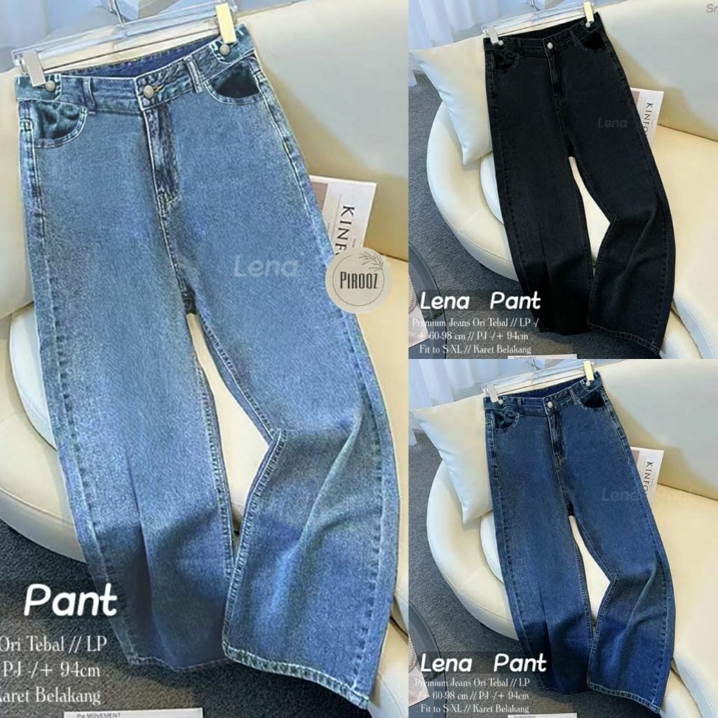 Jual FUDA • LENA • NEIKA • MARINA PANT BY PIROOZ CELANA KULOT JEANS ...