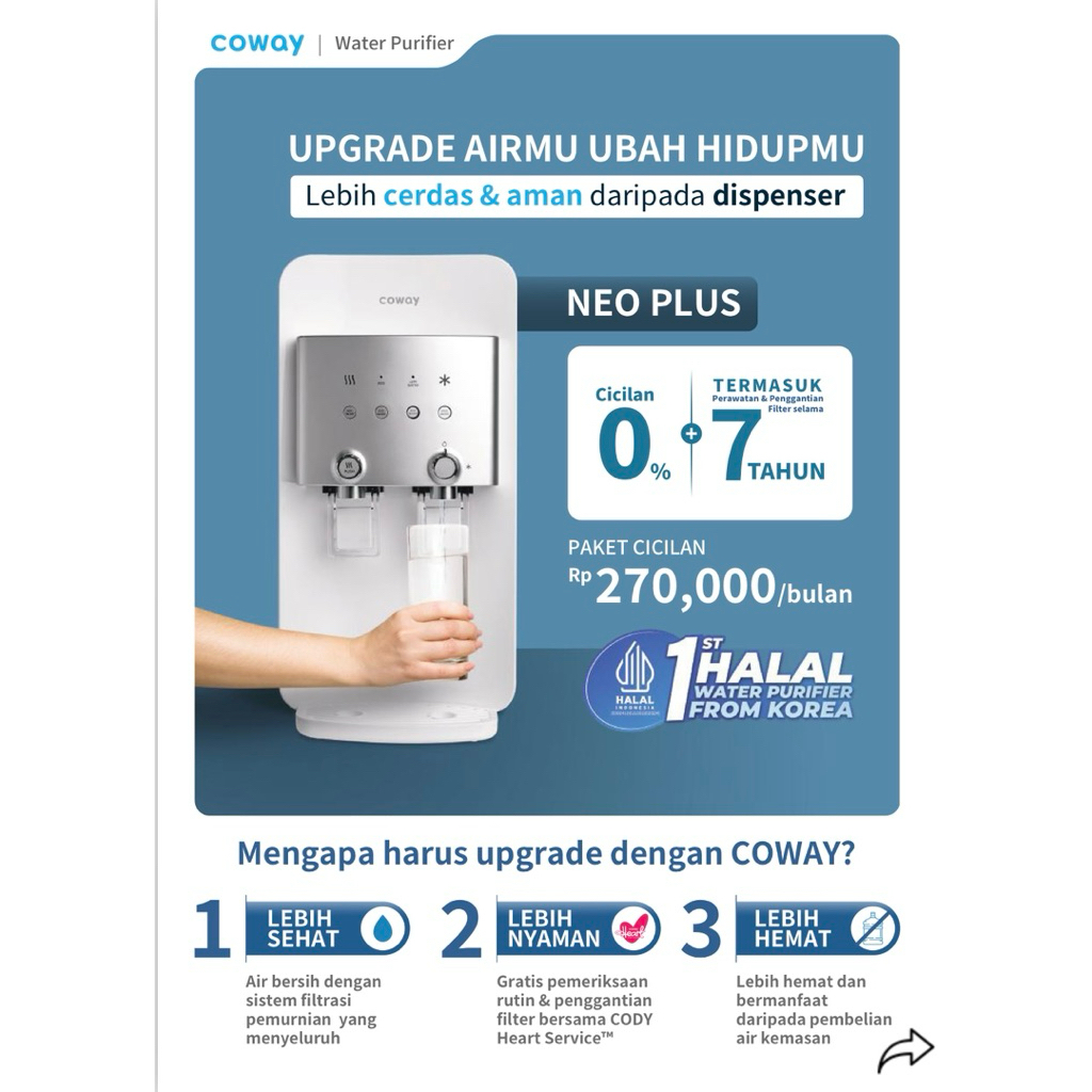 Jual COWAY WATER PURIFIER NEO PLUS MEDAN | Shopee Indonesia