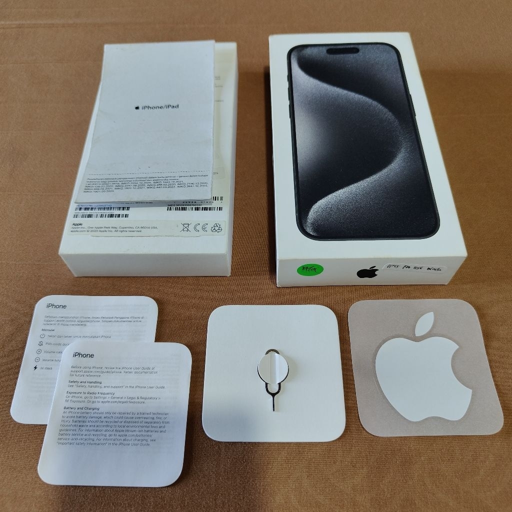 Jual Dus Box iPhone 15 PRO 256GB Black Titanium iBox Original Copotan ...