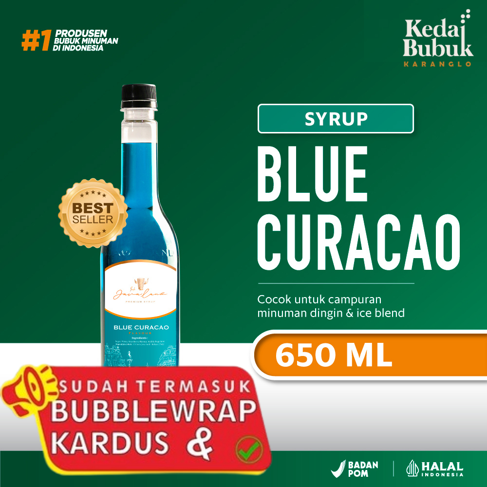Jual Javaland Syrup Blue Curacao 650 Ml | Shopee Indonesia