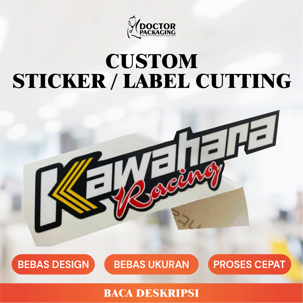 Jual Cetak Custom Sticker / Label Cutting Premium | Shopee Indonesia