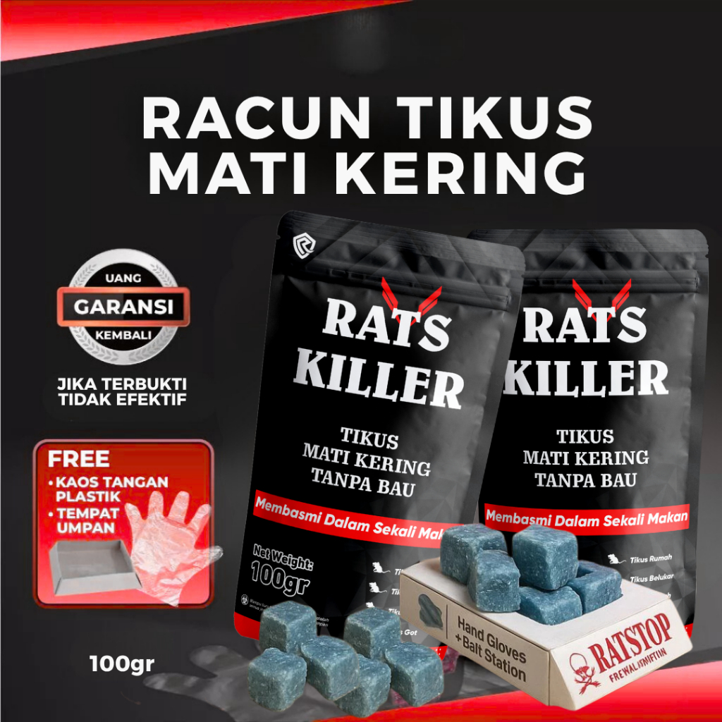 Jual Ratkiller Racun Tikus Obat Pengusir Mati Kering Ditempat Pembasmi ...