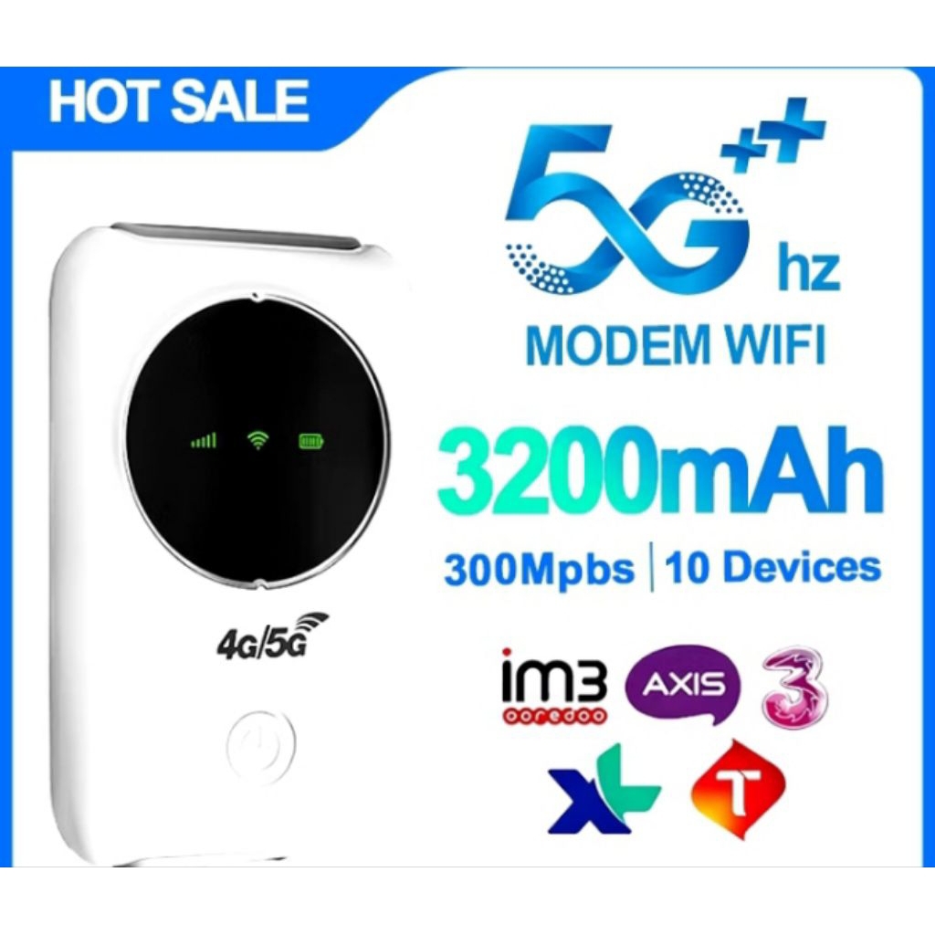 Jual Wireless Modem 5G 3200mAh 300 mbps all operators | Shopee Indonesia