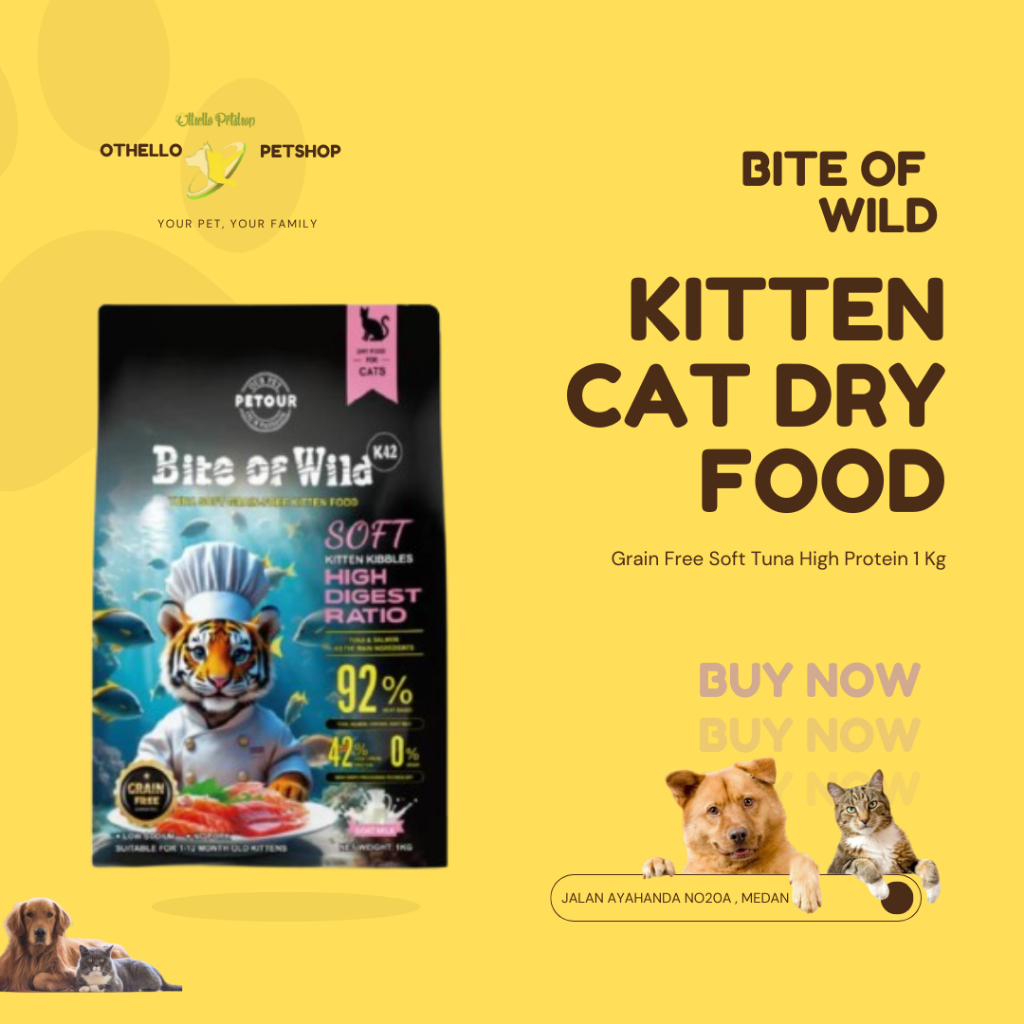 Jual Bite Of Wild SOFT KIBBLE 50GR Makanan Anak Kucing Kering Kitten ...