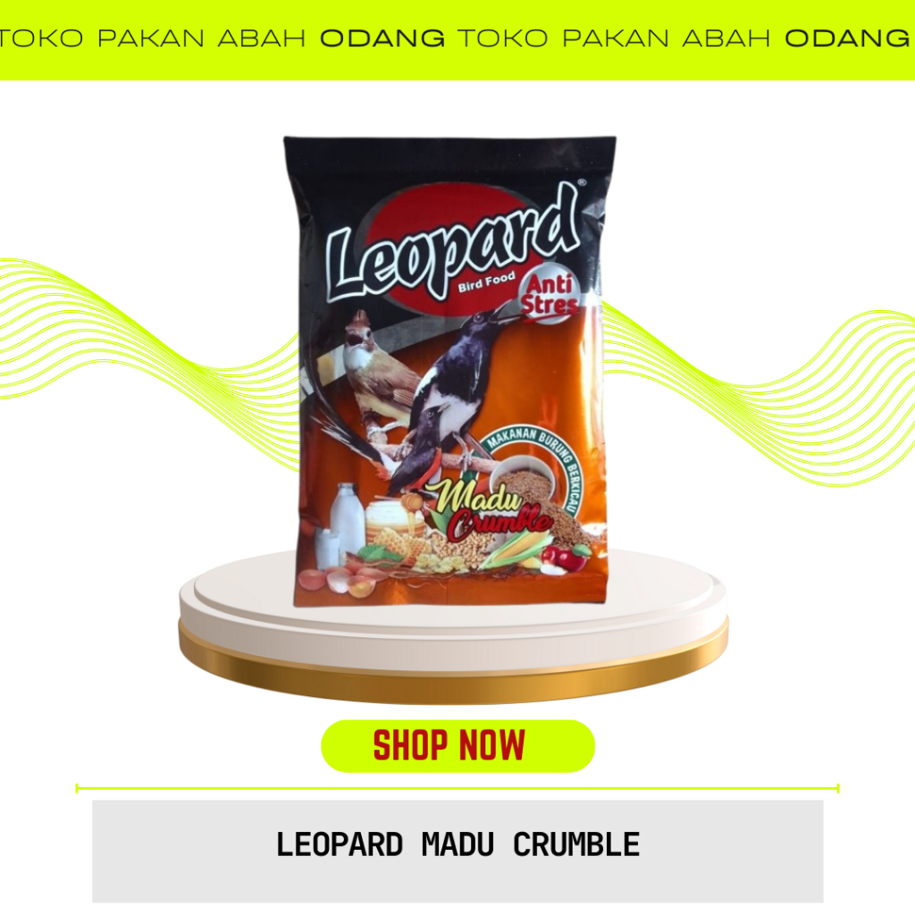 Jual Leopard Madu Crumble Voer Anti Stres Pakan Burung Pentet Kapas ...