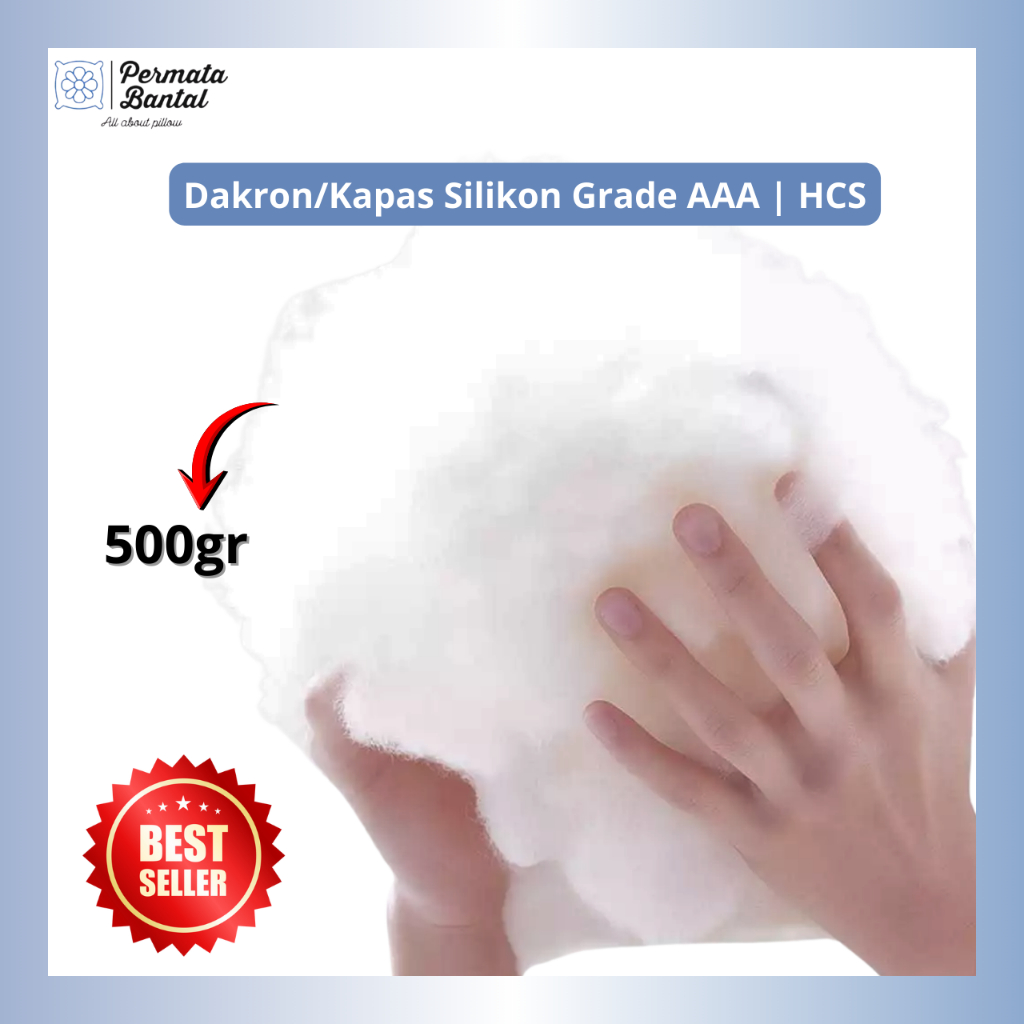 Jual PB-Dakron/Kapas Silikon Grade AAA | HCS-ISI 500 GRAM | Shopee ...