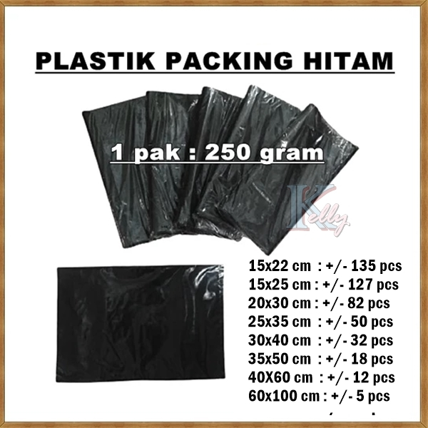 Jual [Z17] Plastik Sampah 250 gram 60x100 40x60 35x50 Plastik Packing ...