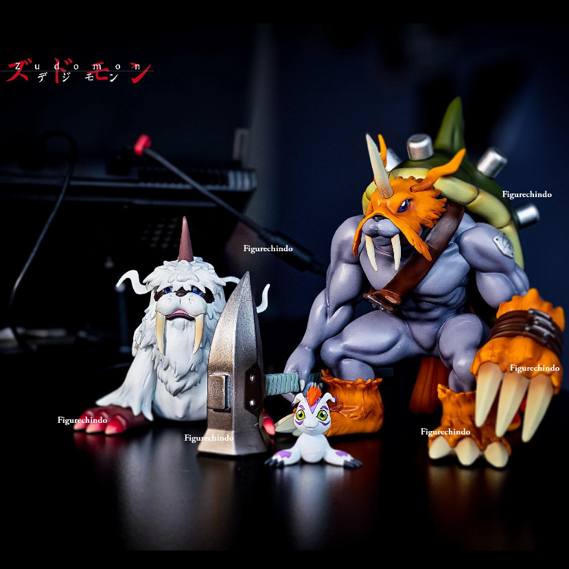 Jual [ Ready ] Statue Digimon Zudomon - Ikkakumon & Gomamon Set ...
