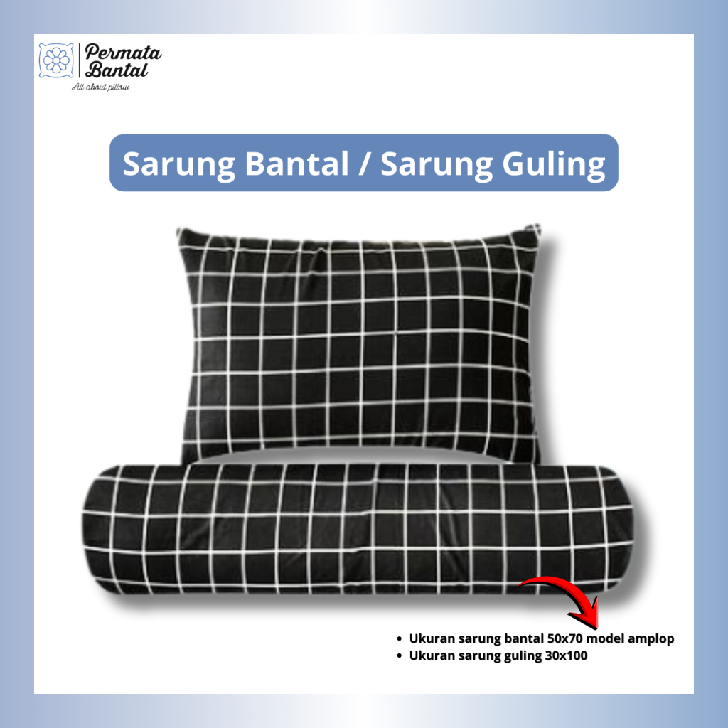 Jual Sarung Bantal / Sarung Guling Ukuran 50x70 Sarung Guling 30x100 ...