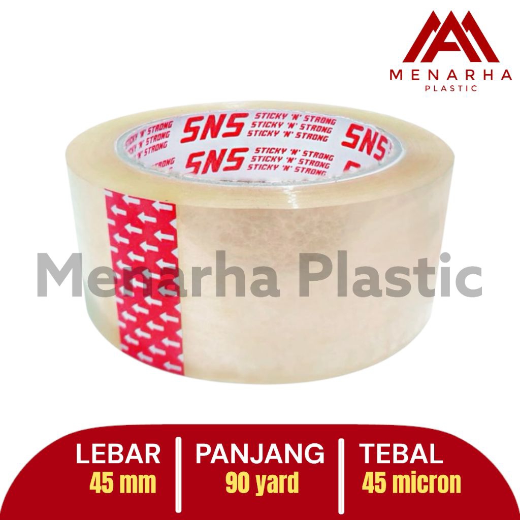 Jual Lakban Bening Premium/ OPP Packaging Tape 45mm 2inch 90yard HIGH ...