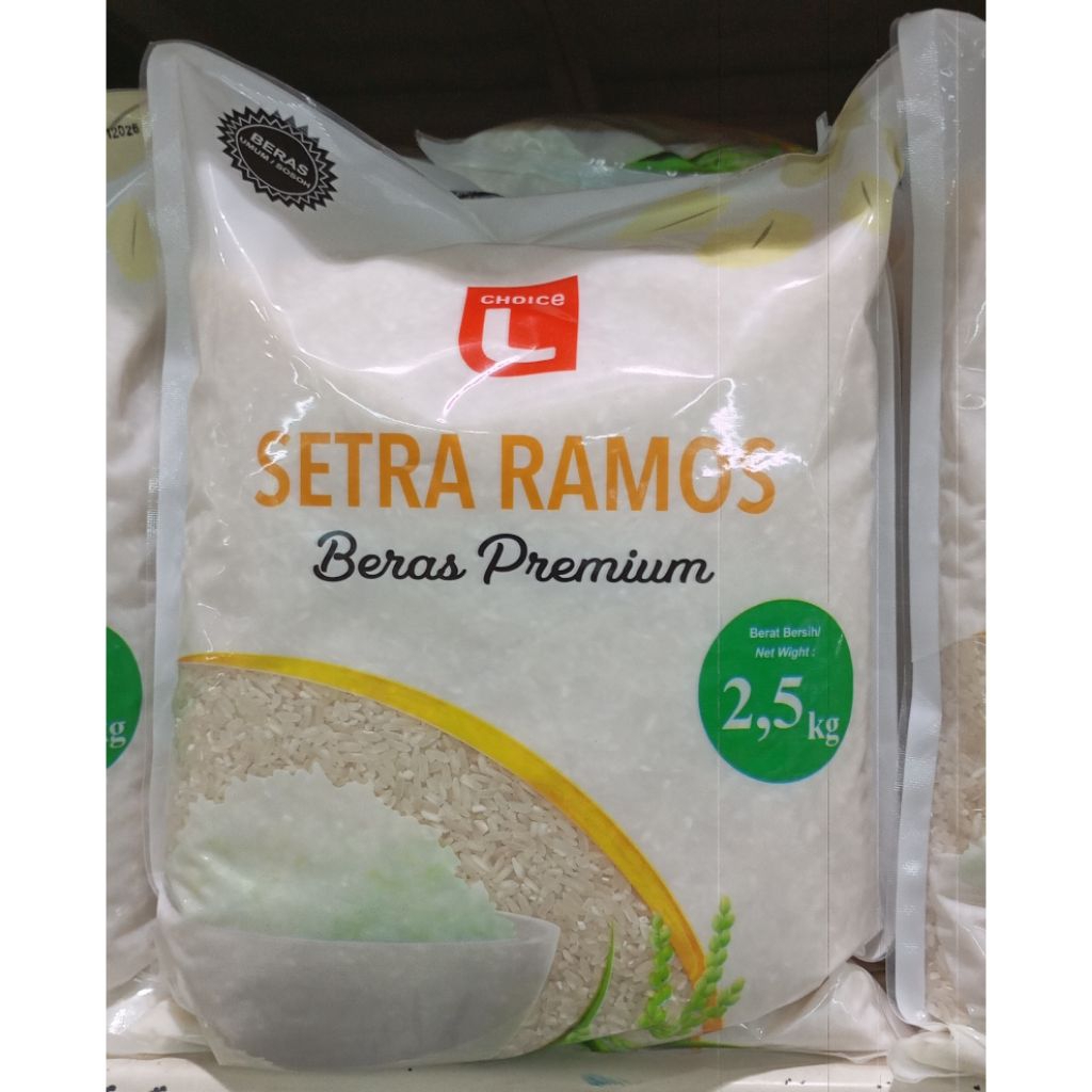 Jual BERAS PREMIUM CHOICE L SETRA RAMOS 2.5KG | Shopee Indonesia