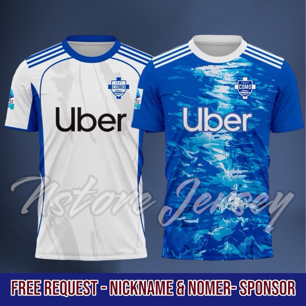 Jual JERSEY COMO 1907 HOME AWAY TERBARU 2025 2026 Free NAMSET | Shopee ...