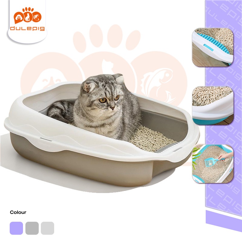 Jual Pet Litter Box Big Size Cat Toilet Anti Tumpahan Pasir Ruang Luas ...
