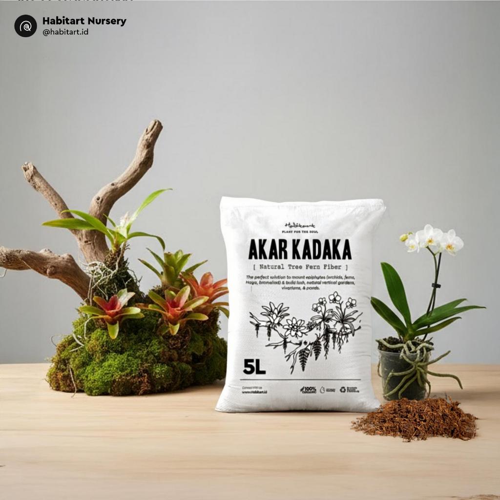 Jual Habitart Tree Fern Fiber (Akar Kadaka) 5L - Spesial Mounting Lilit ...