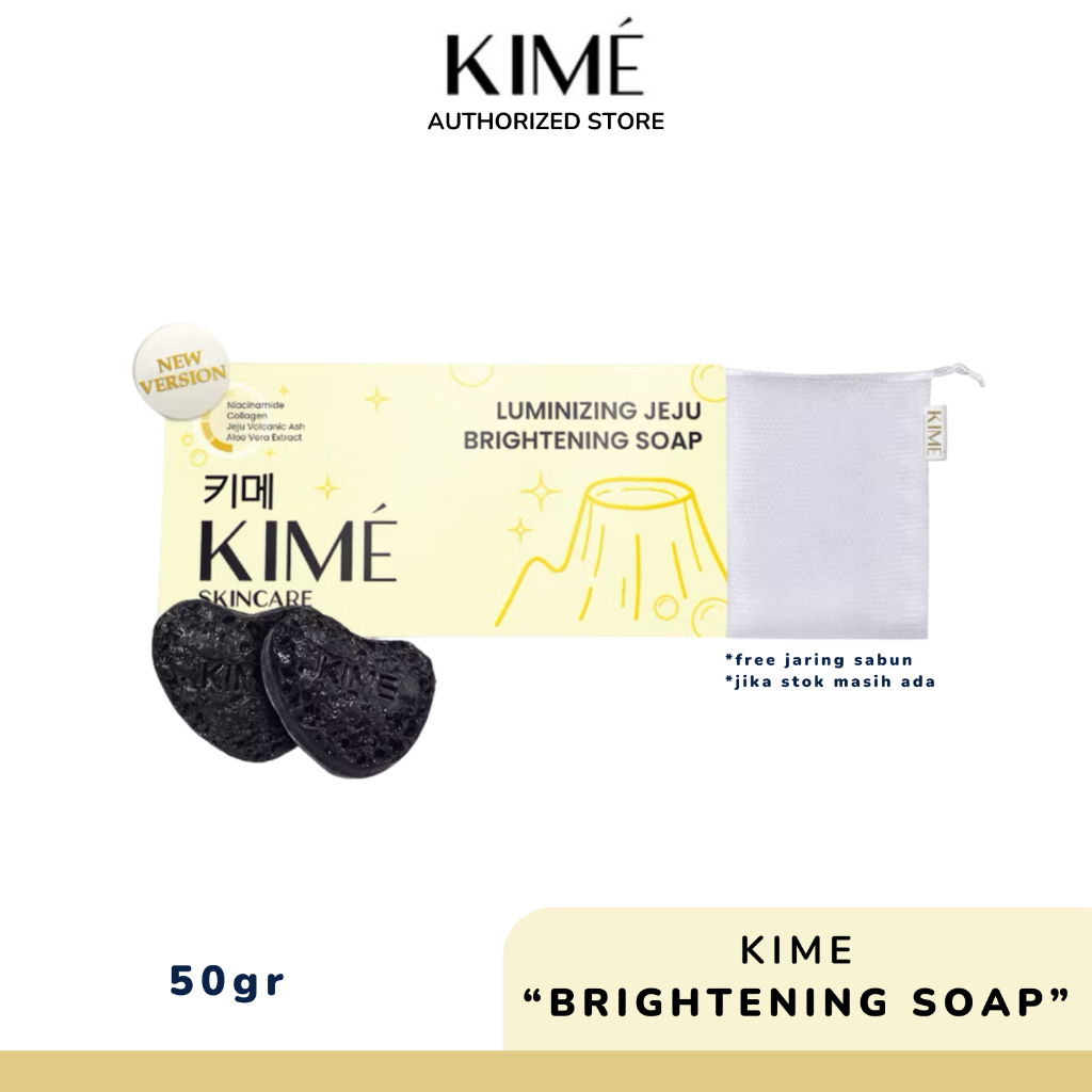 Jual KIME LUMINIZING JEJU BRIGHTENING SOAP Sabun Pencerah Badan Wajah ...