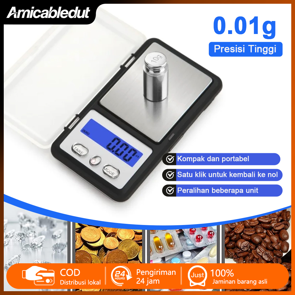Jual Amicabledut Timbangan Emas Pocket Digital 0,01 gram - 200 gram ...