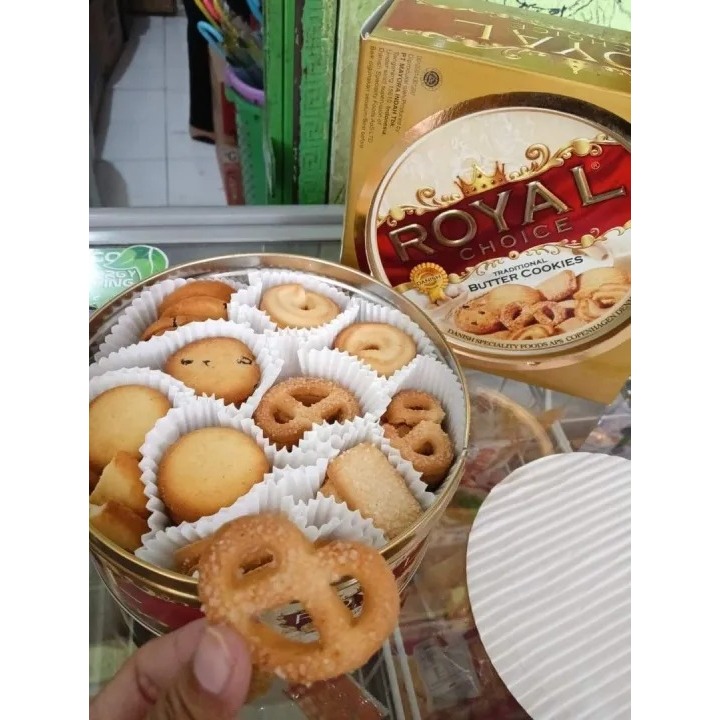 Jual ROYAL CHOICE Butter Cookies Kaleng 960 gram Promo Hampers Lebaran ...
