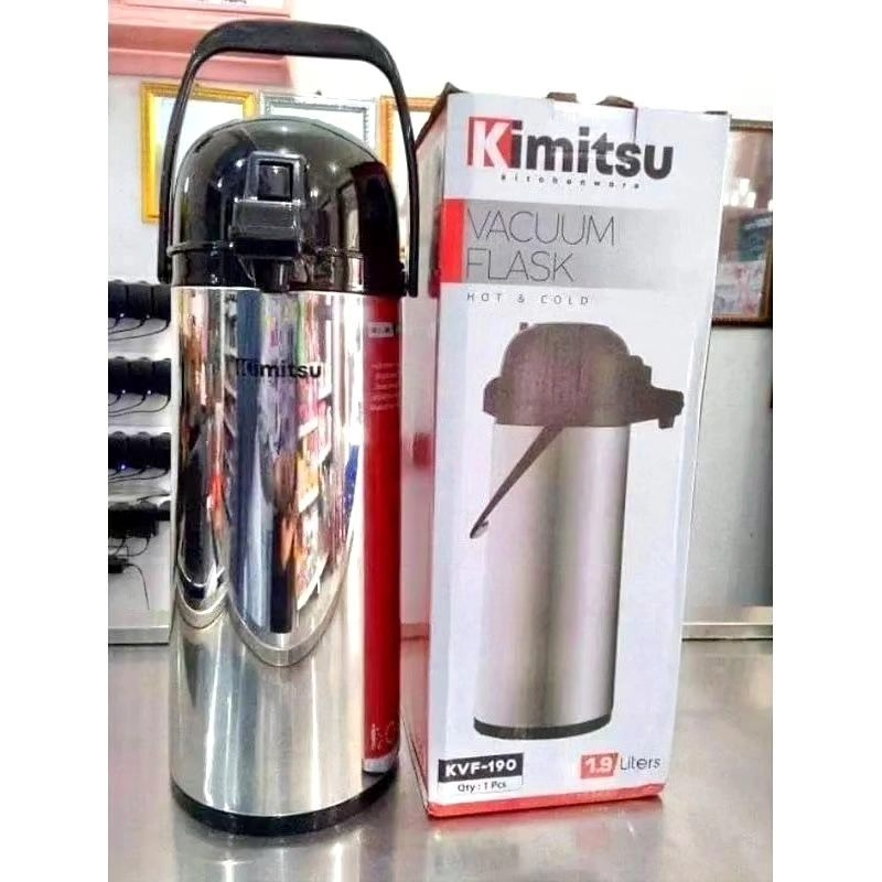 Jual TERMOS POMPA AIR PANAS | TERMOS PENCET KIMITSU 1.9 LITER STAINLESS ...