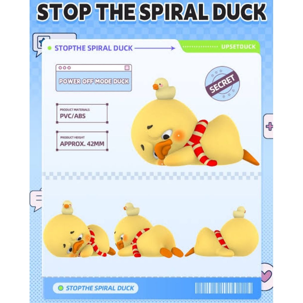 Jual SECRET ! UPSET DUCK STOP THE SPIRAL DUCK SERIES MINI FIGURE ...