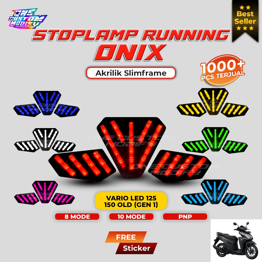 Jual Lampu LED Rem Running 8 & 10 Mode Vario Led old 125 150 Auto ...