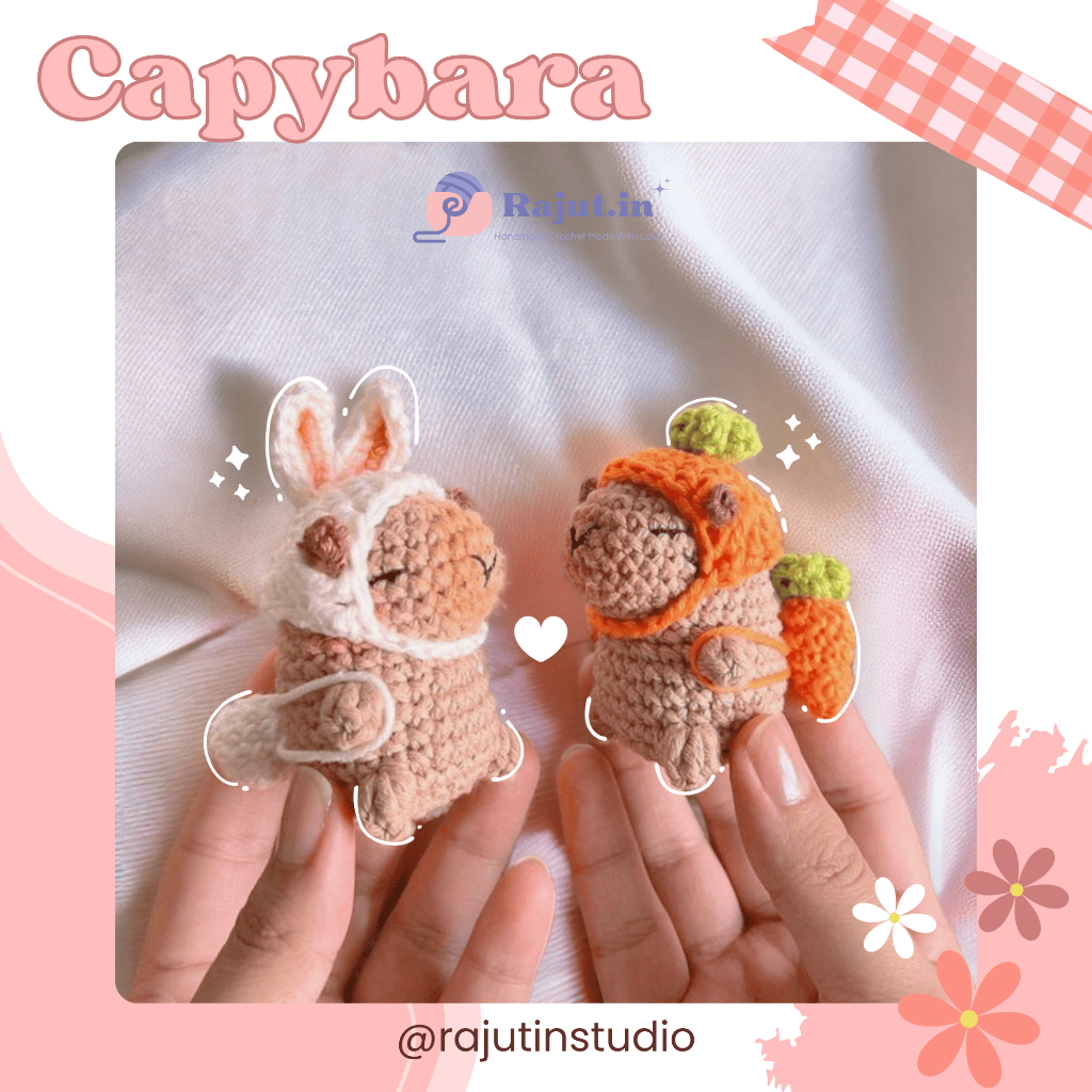 Jual (100% Handmade) Capybara Series/Mas Bro Gantungan Kunci & HP ...