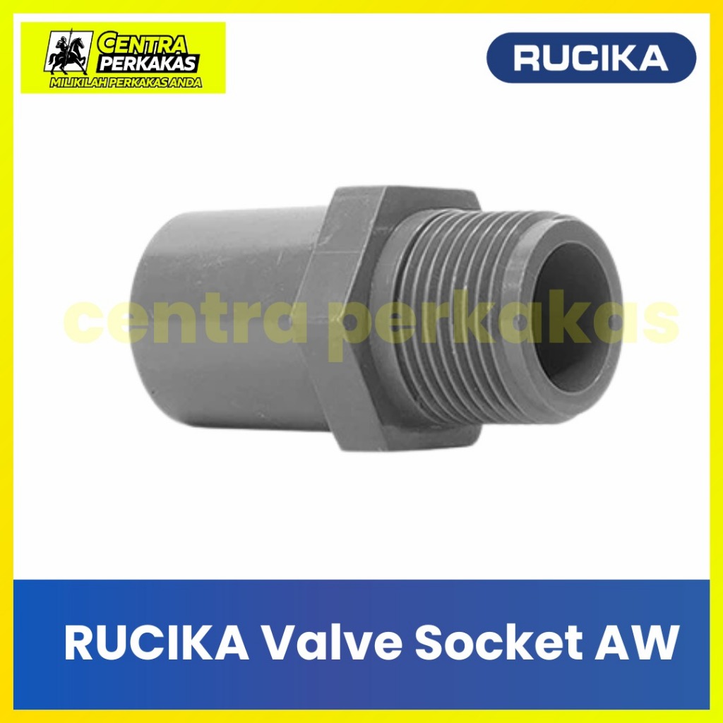 Jual Rucika Valve Socket AW SDL PVC Sock Drat Luar (SDL)Pipa Kuat ...