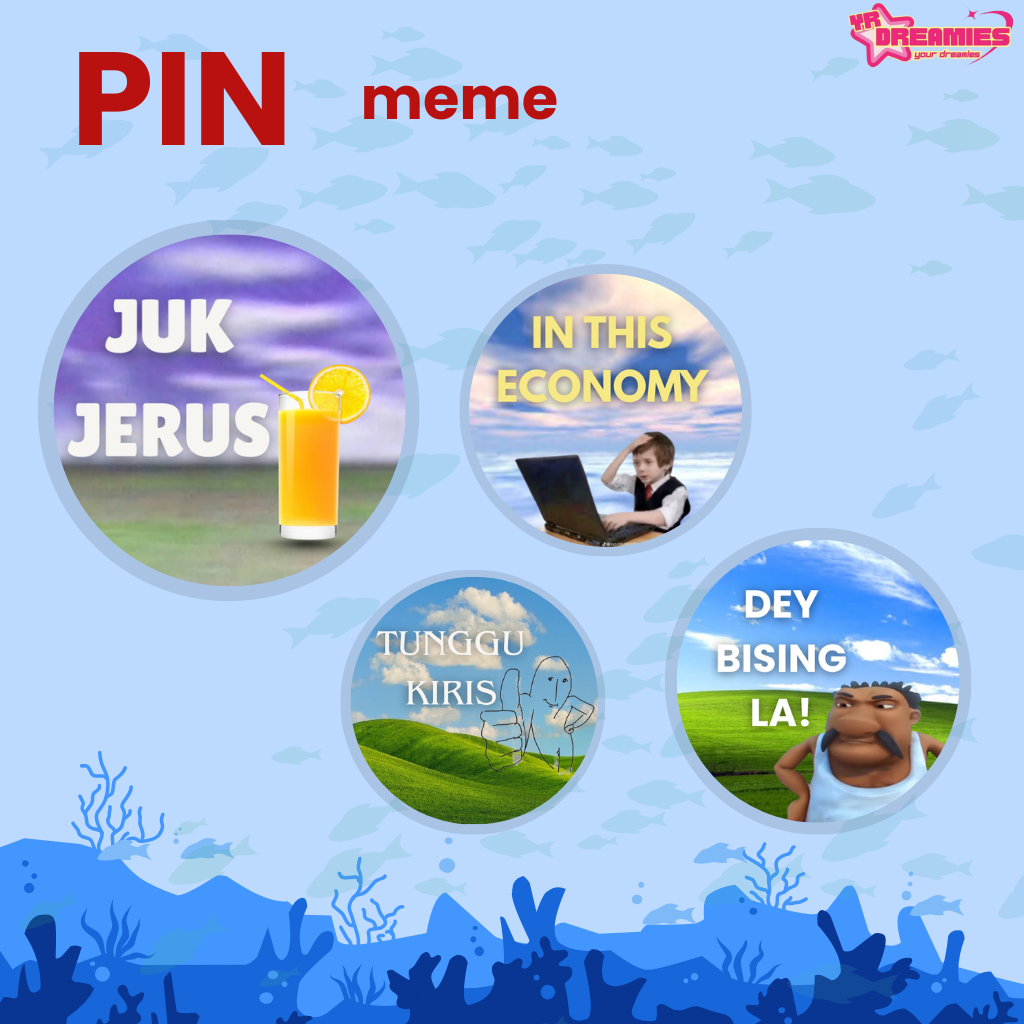 Jual pin meme | pin button | bag pin | aksesoris tas | Shopee Indonesia