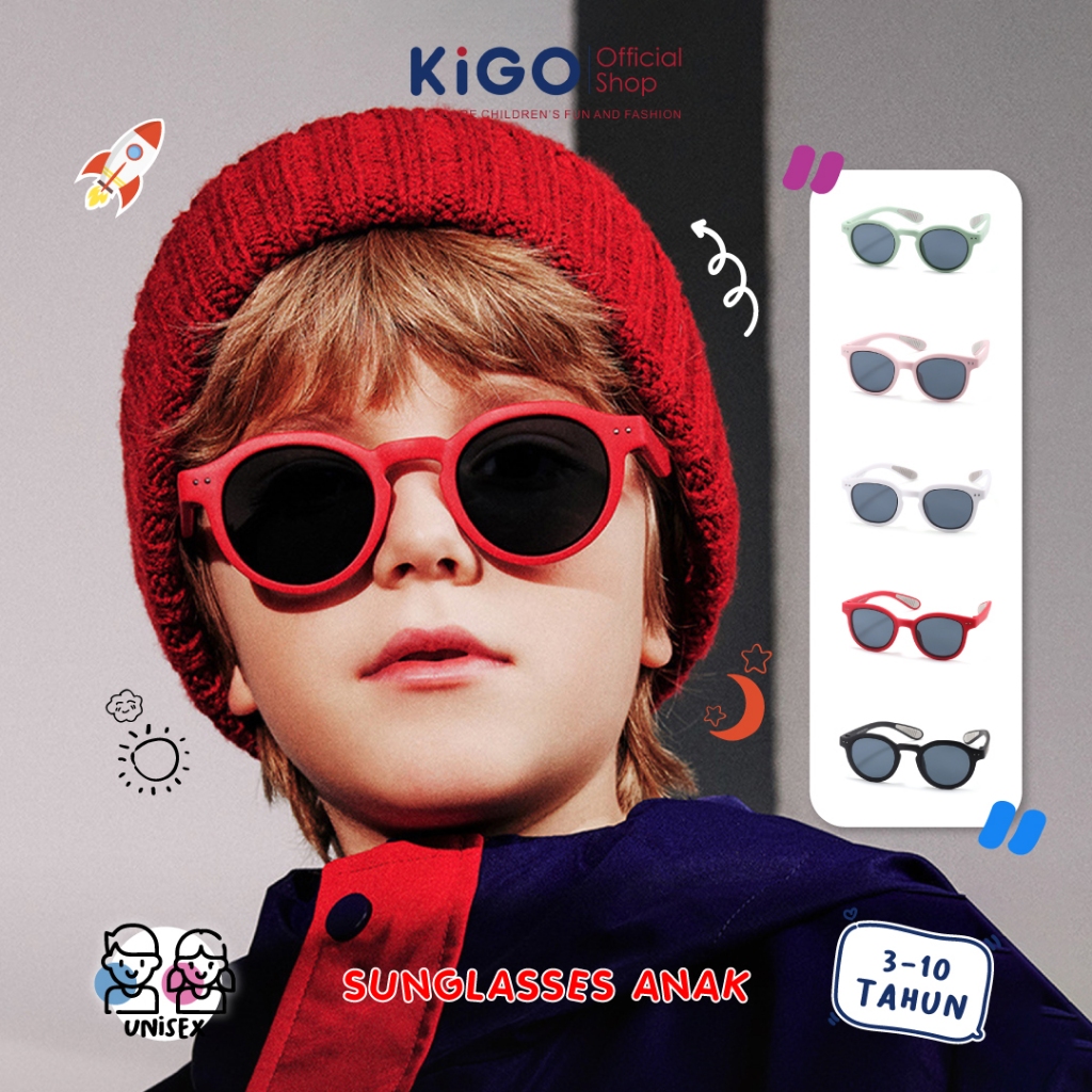 Jual KIGO Kacamata Hitam Anak Sunglasses Anti Silau UV400 Polarixed ...