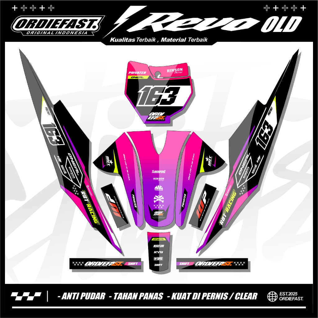 Jual Stiker RBT GTX Revo Old Sticker Striping Motor Bebek RBT Revo Lama ...