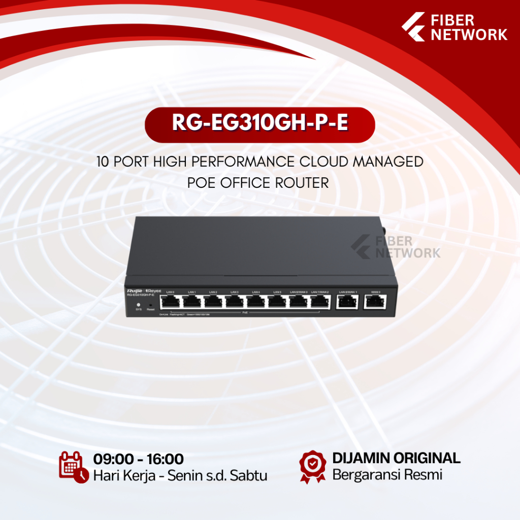 Jual RUIJIE REYEE RG-EG310GH-P-E 10-PORT HIGH PERFORMANCE CLOUD MANAGED ...