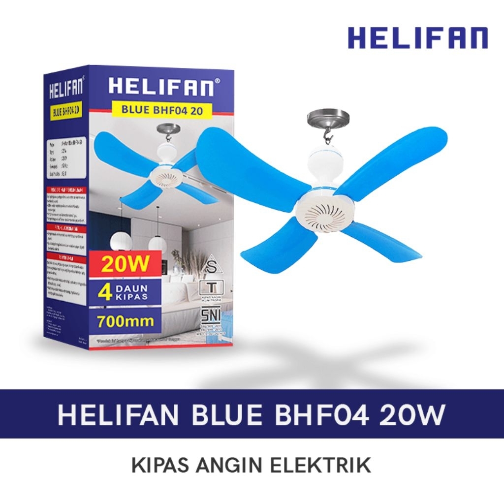 Jual Kipas Angin Gantung / Helifan BHF 20w - Kipas 4 Baling Arashi ...