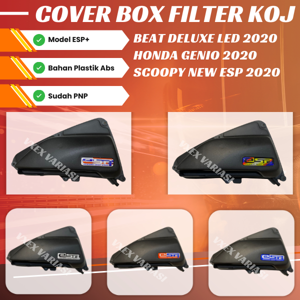 Jual Tutup Box Filter Beat 2020 Deluxe Led Genio Scoopy New Esp 2020 ...