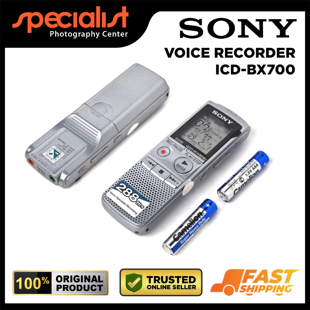 Jual Sony Voice Recorder ICD-BX700 Alat Perekam Suara | Shopee Indonesia