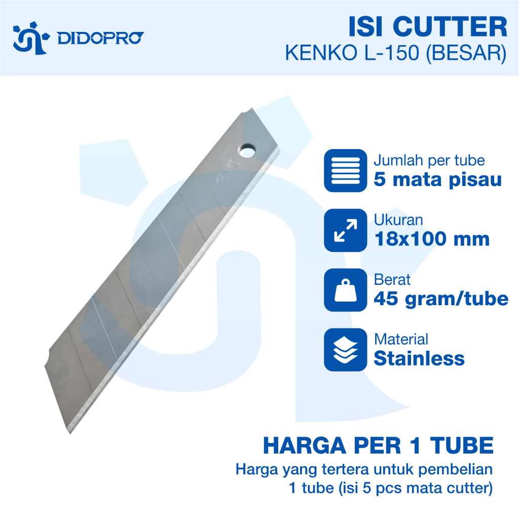 Jual Isi Cutter Besar Kenko L-150 / Refill Spare Blade L150 | Shopee ...