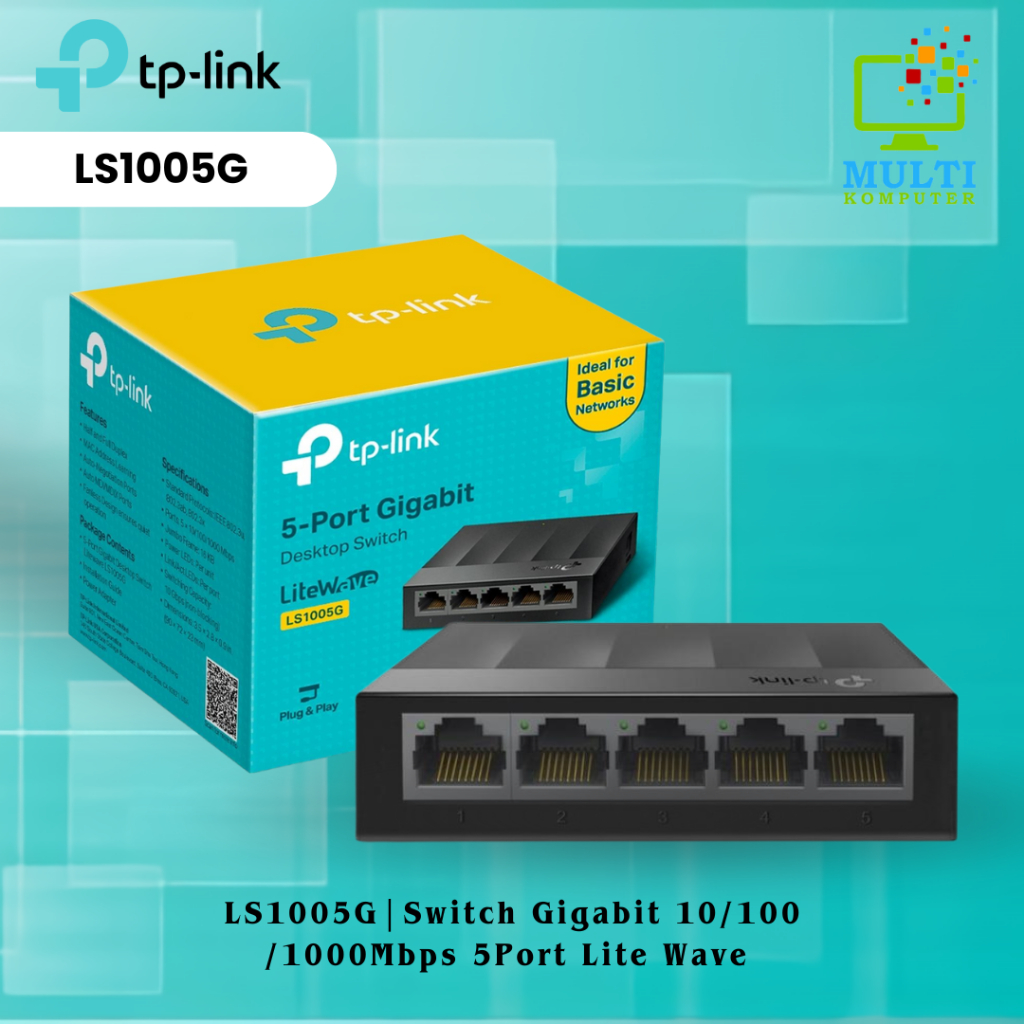 Jual Tp-link TL-LS1005G 5-port Gigabit Desktop Network Switch TPLink ...
