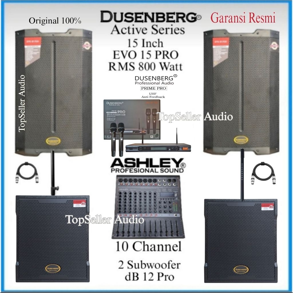 Jual Paket Sound System Outdoor Dll Speaker Aktif DusenBerg Evo 15 Pro ...